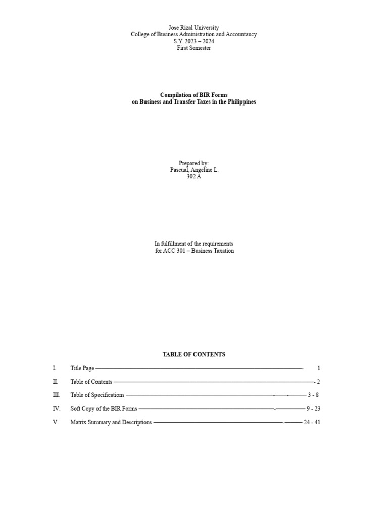 Bir Forms Compilation | PDF | Stocks | Value Added Tax