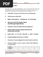 Modelltest 1 b2 Allgemein Leseverstehen Deutsch Telc | PDF