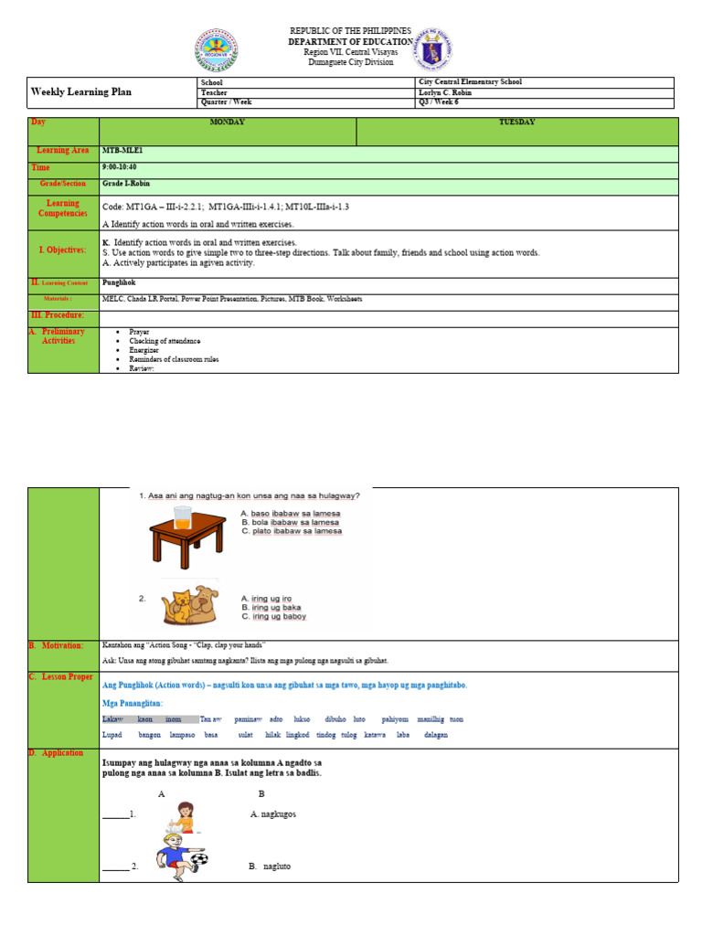 LP MTB1 Q3 Week6 | PDF