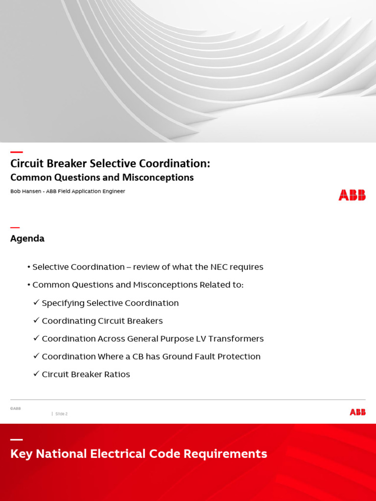 Circuit Breaker Selective Coordination Common Questions and Misconceptions | PDF | Transformer ...