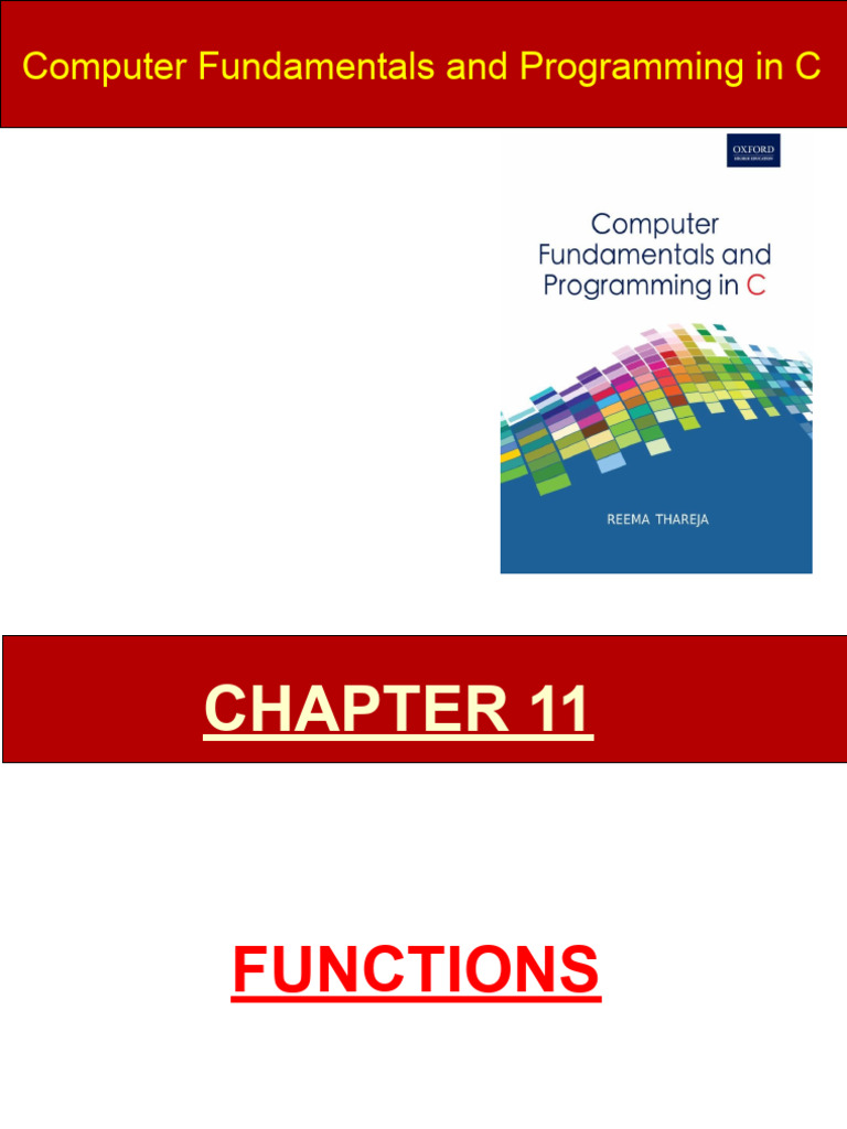 Ch 11 Functions Download Free Pdf Parameter Computer Programming Scope Computer Science
