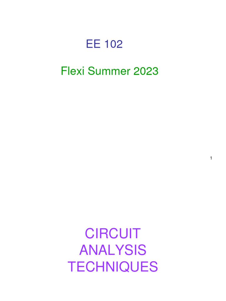 Methods of Analysis | PDF | Electrical Network | Voltage