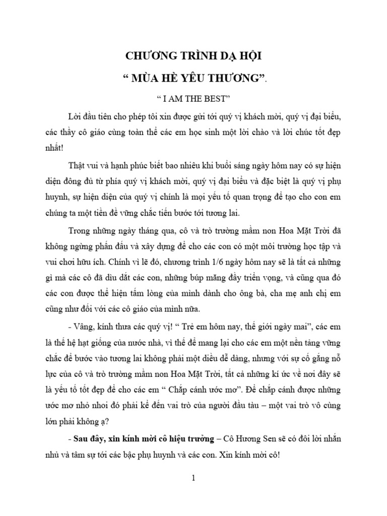Chương Trình D H I | PDF