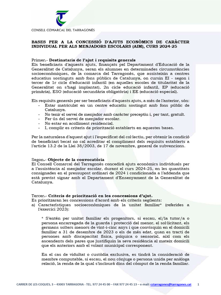 Attachment 8840698 Bases AIM 2425 | PDF