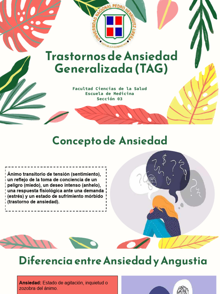 Trastornos de Ansiedad Generalizada (TAG) - Compressed - Compressed-Comprimido-Comprimido | PDF ...