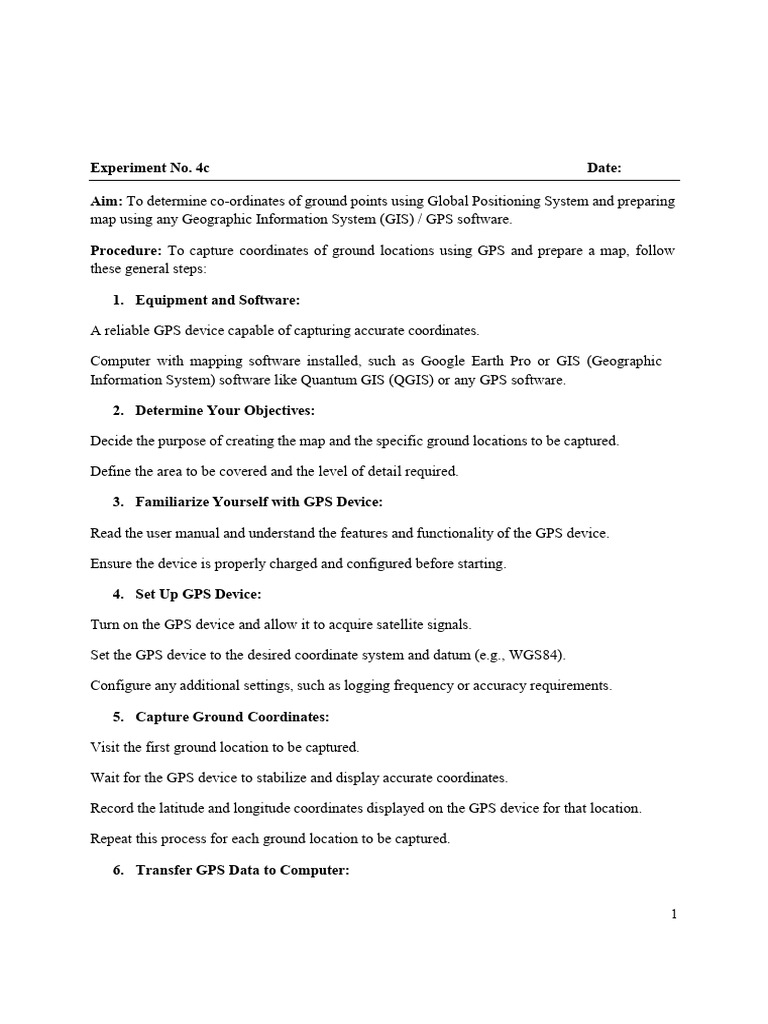 C2320021 - Lab 4c 1 | PDF | Global Positioning System | Geographic Information System