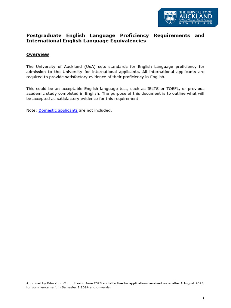 2024 PG English Language Requirements - Final | Download Free PDF ...