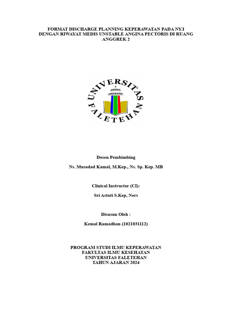 Discharge Planning Dan SAP Diet Nutrisi Dan Pola Aktivitas | PDF