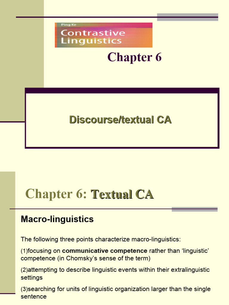 NNHDC Chapter 6 Discourse | Download Free PDF | Discourse | Linguistics