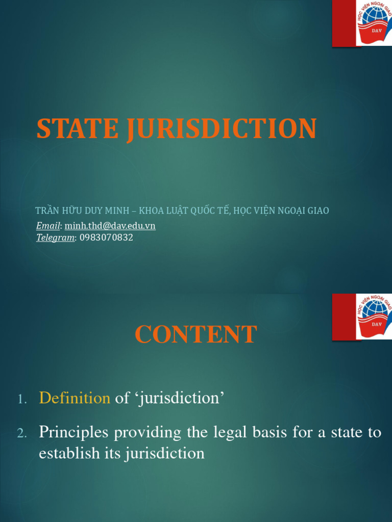 Lec 9.1 State Jurisdiction | PDF | Jurisdiction | Piracy