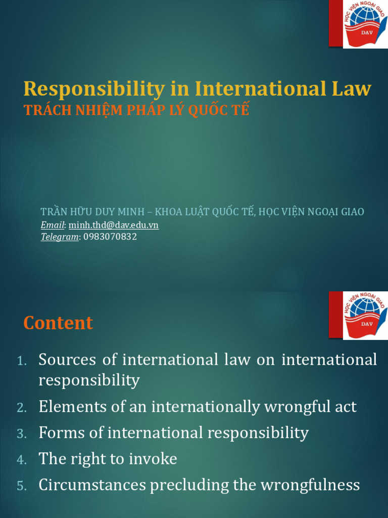 Lec 10 State Responsibility | PDF | Justice | Crime & Violence