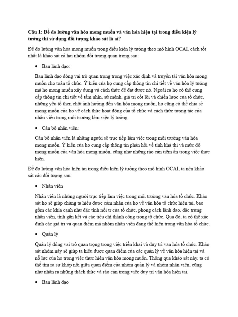 Văn Hóa T CH C | PDF