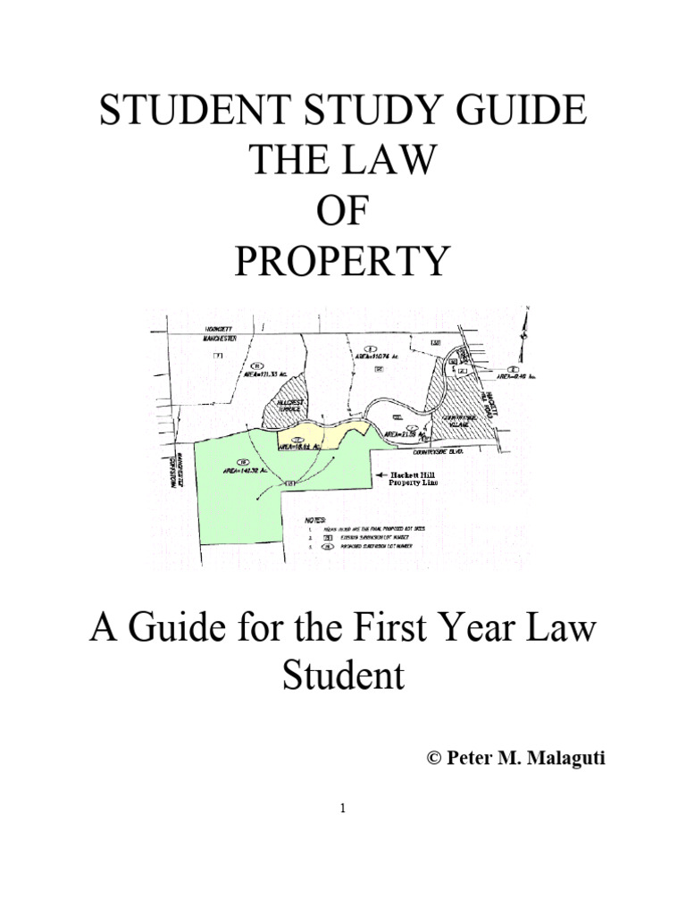 Student Study Guide Property | PDF | Adverse Possession | Leasehold Estate