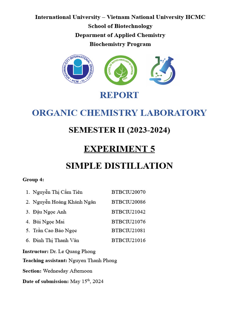 Simple Distillation of Hexane and Toluene | PDF | Distillation | Refraction
