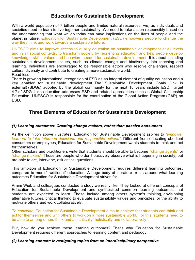 GEE 2 ESD Notes | PDF | Sustainability | Sustainable Development