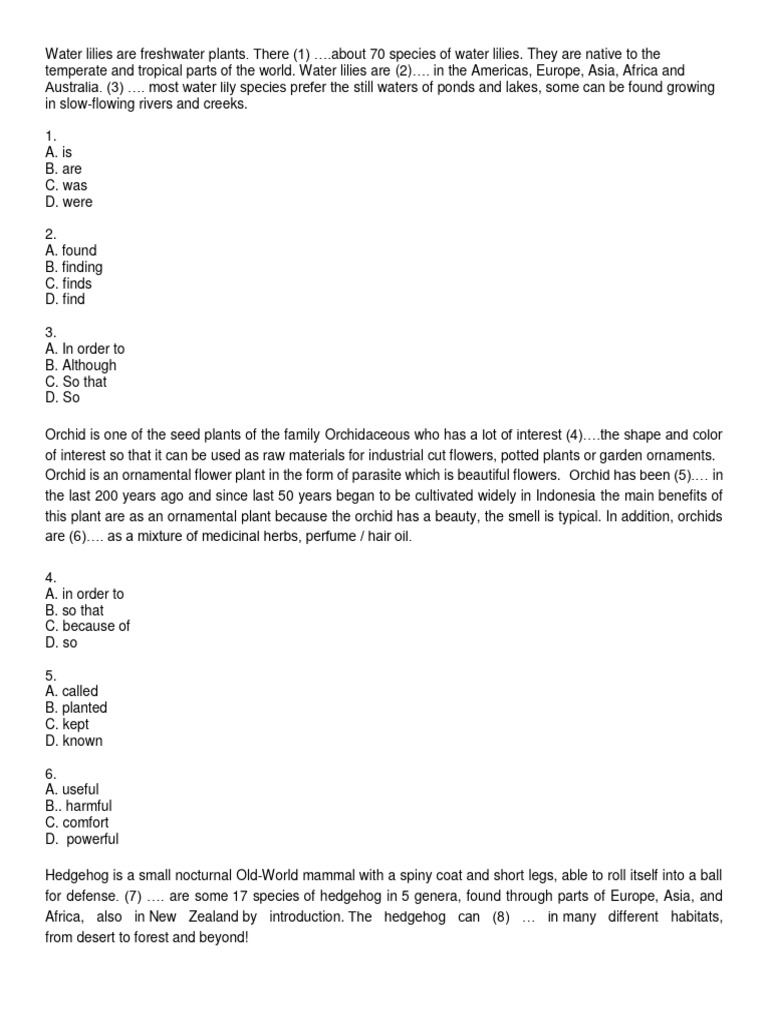 Paragraf Rumpang | PDF | Plants | Lilium