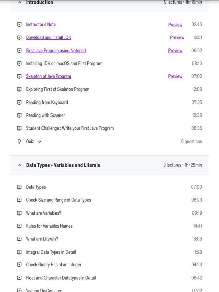 Java Curriculum Abdul Bari | PDF