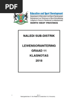 GR 9 LO Kwartaal 1 (Doelwitstelling - Persoonlike Lewenstylkeuses) | PDF