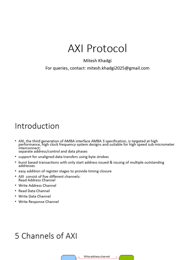 Axi Protocol Pdf Digital Technology Computer Data