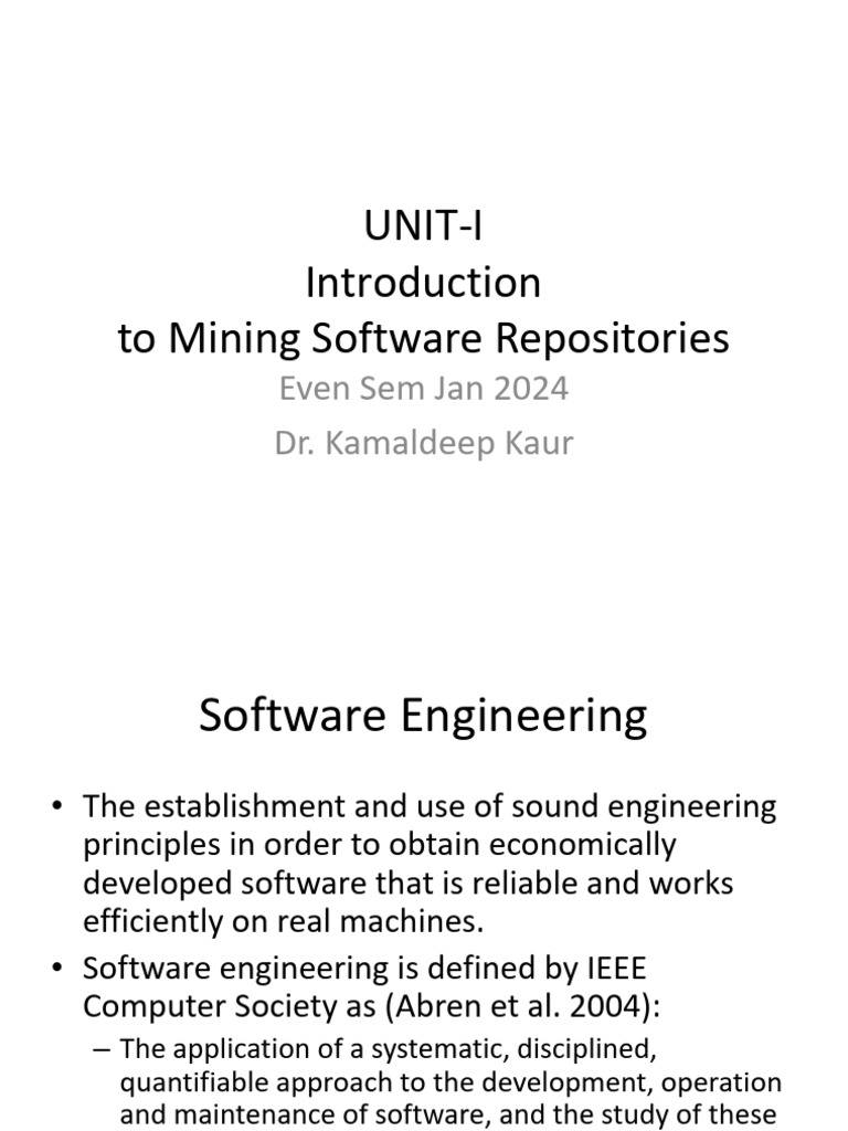 unit1 | PDF | Version Control | Software Bug