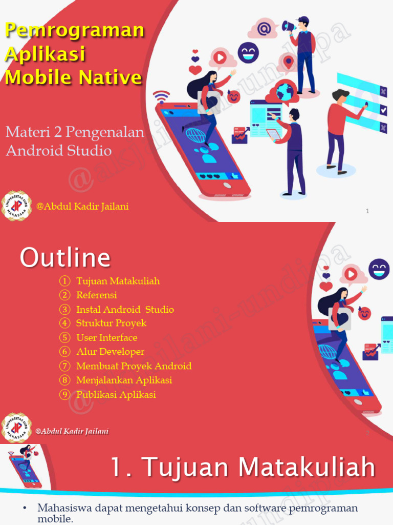 Materi 2 PMN-AKJ Pengantar Android Studio 2024 | PDF