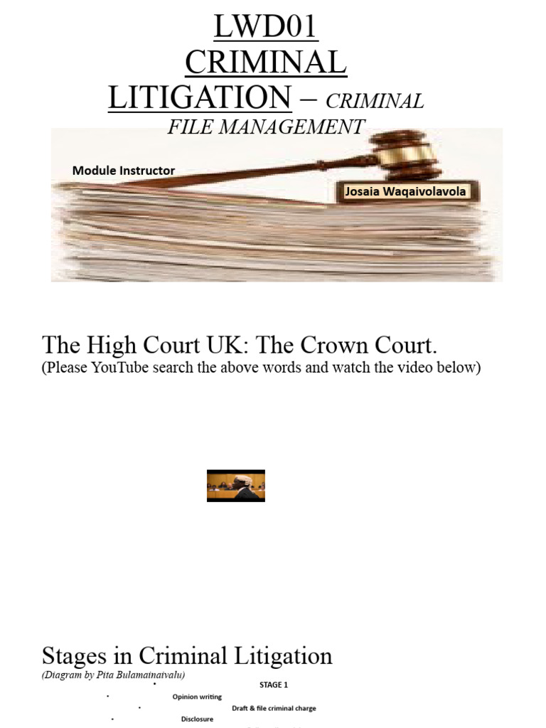 Criminal File Management Trial Processt | PDF | Reasonable Doubt ...