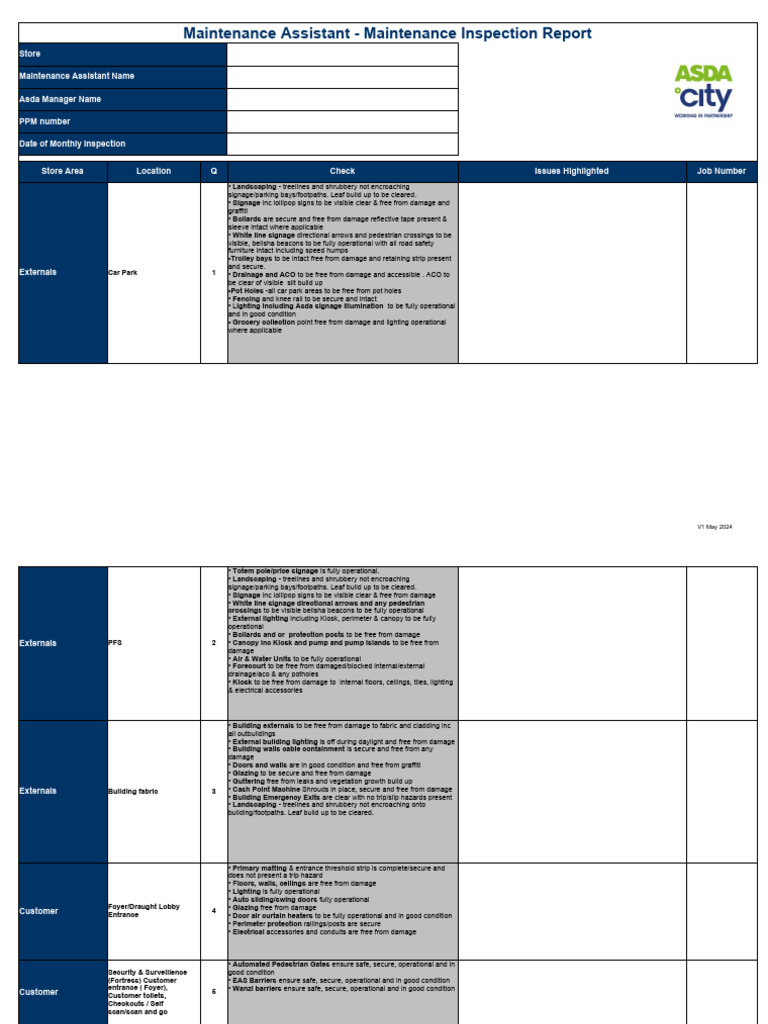 MA MIR V1 May 2024 PTD - Appendix 1 | PDF | Door | Lighting