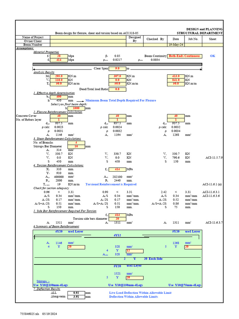 BEAM DESIGN-r5 | PDF | Bending | Mechanics