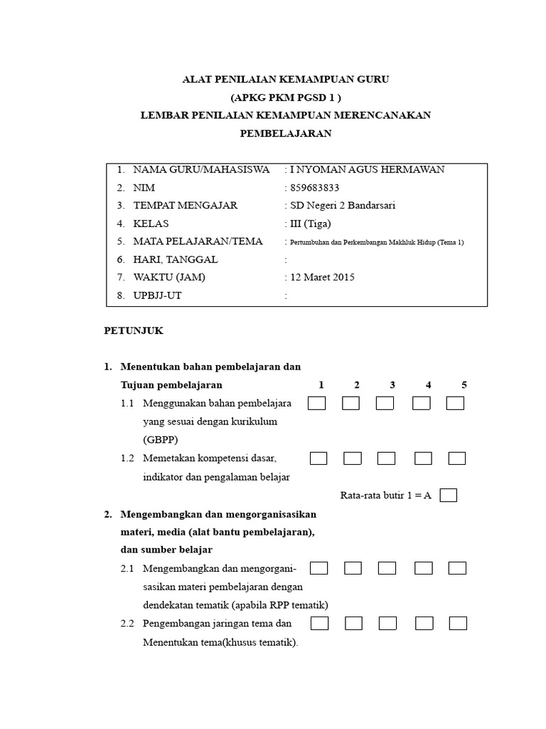 Apkg PKM PGSD I Lengkap | PDF