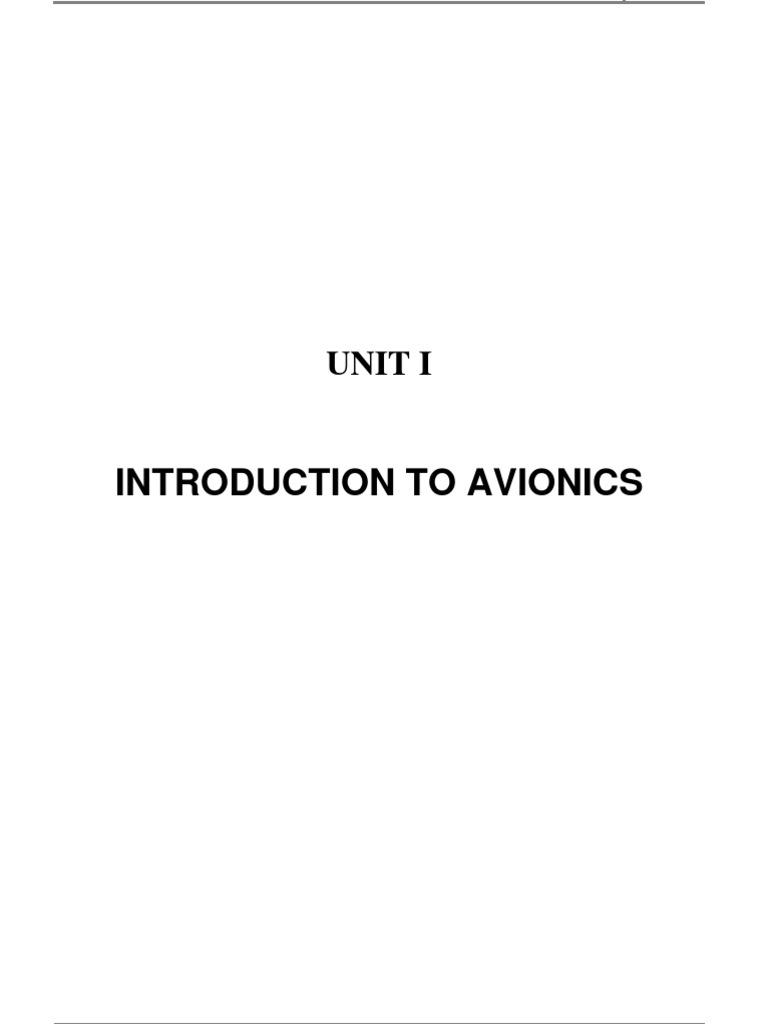 Unit I | PDF | Avionics | Missile