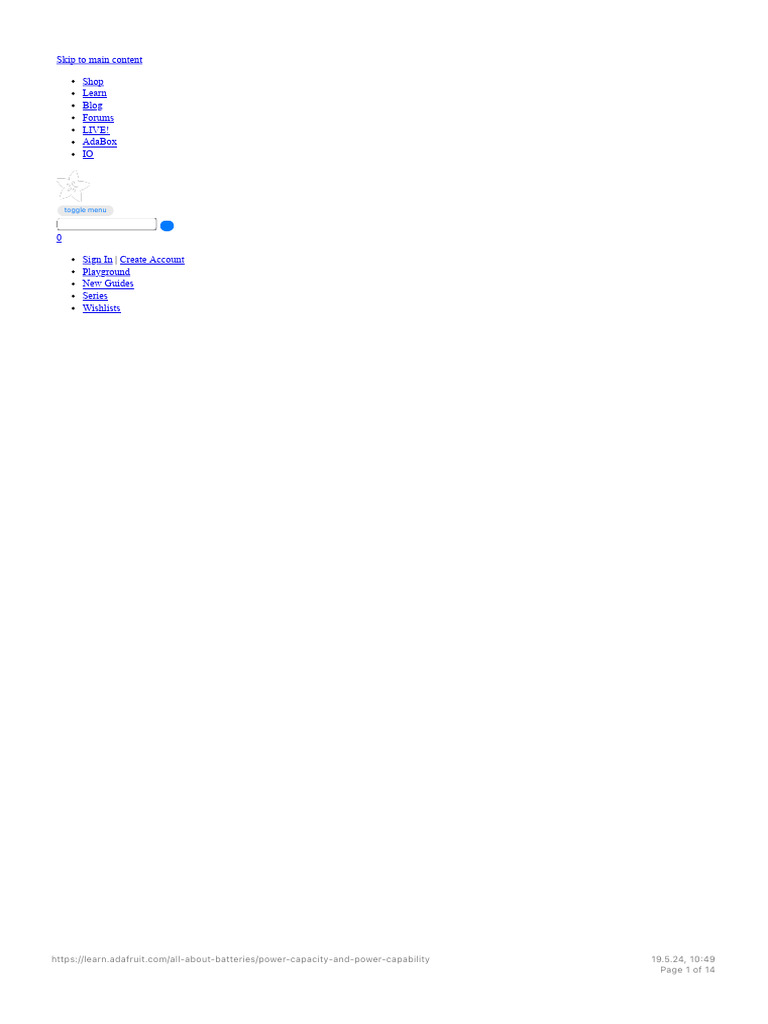 Power Capacity of Batery | PDF | Electricity | Electrical Engineering