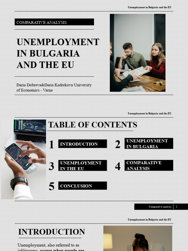Bulgaria and EU Unemployment Analysis | PDF | Unemployment | European Union