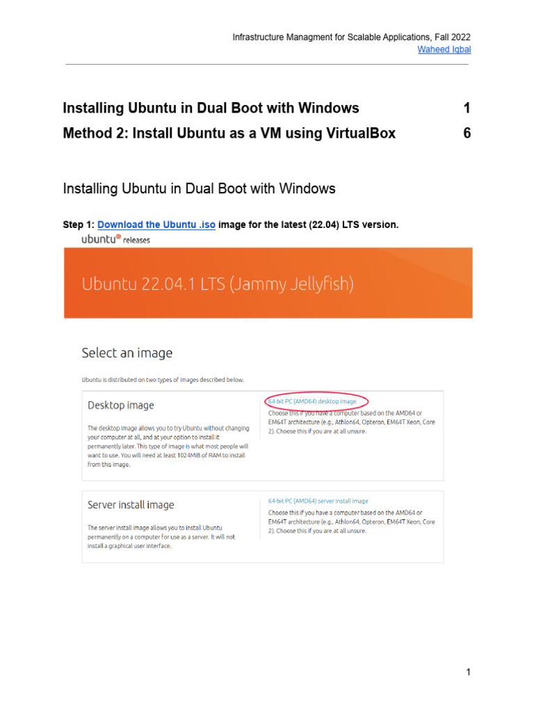 Installing Ubuntu Handout | PDF | Booting | Utility Software
