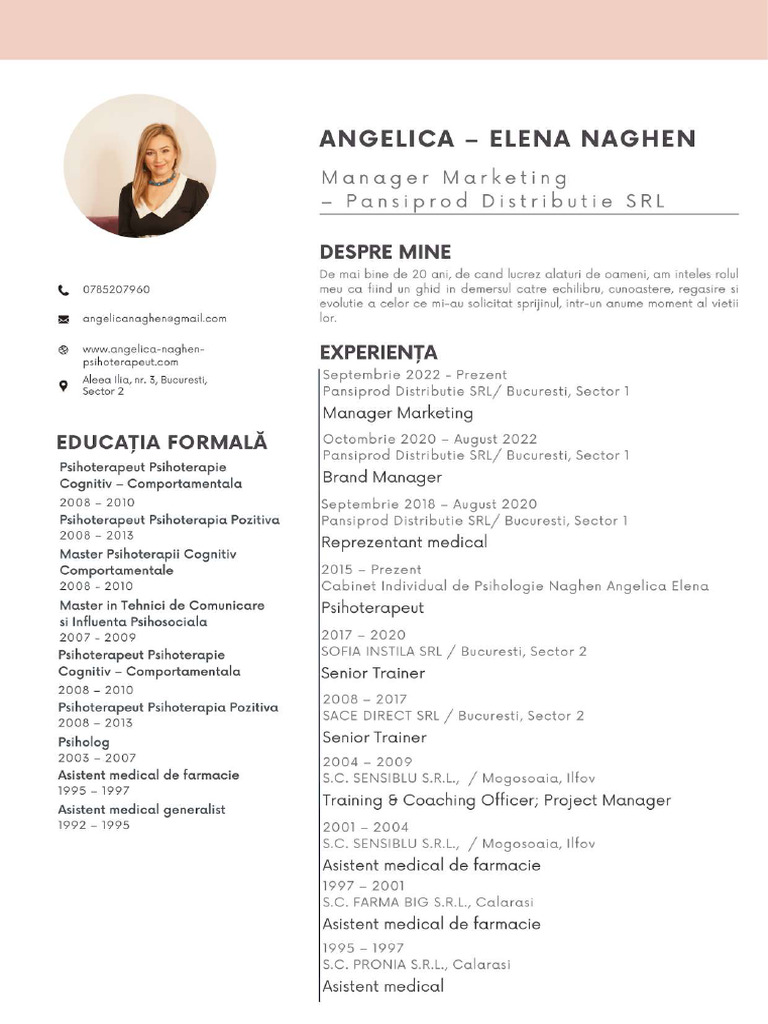 CV Angelica Elena Naghen | PDF