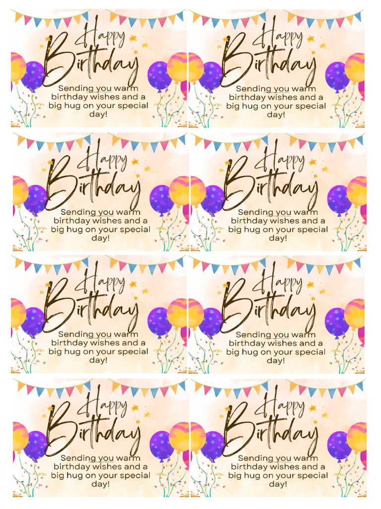 Card For Birthday | PDF