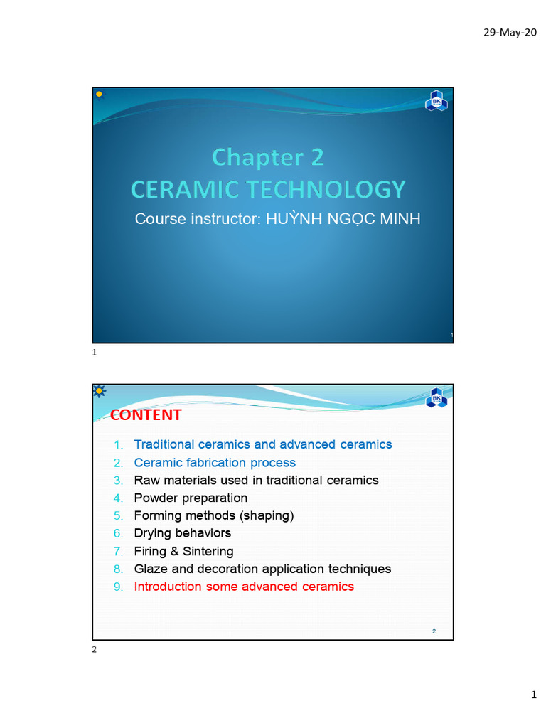Chap 2-Ceramic Technology 29052020 | PDF | Ceramics | Pottery