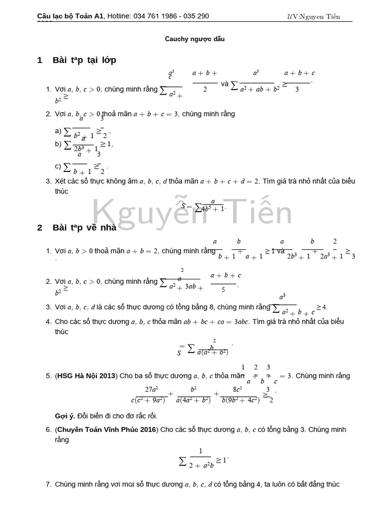 Bat Dang Thuc AM-GM | PDF