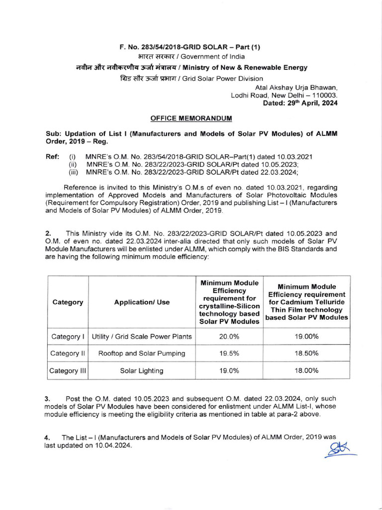 MNRE | PDF | Solar Power | Photovoltaics