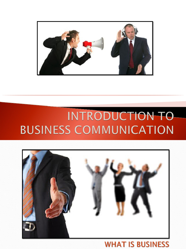 Intro To Business Communication | Download Free PDF | Communication ...