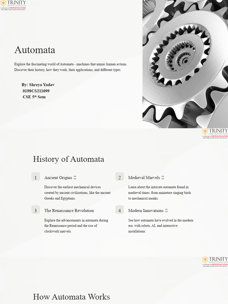 The Fascinating World of Automata | PDF | Machines | Computing