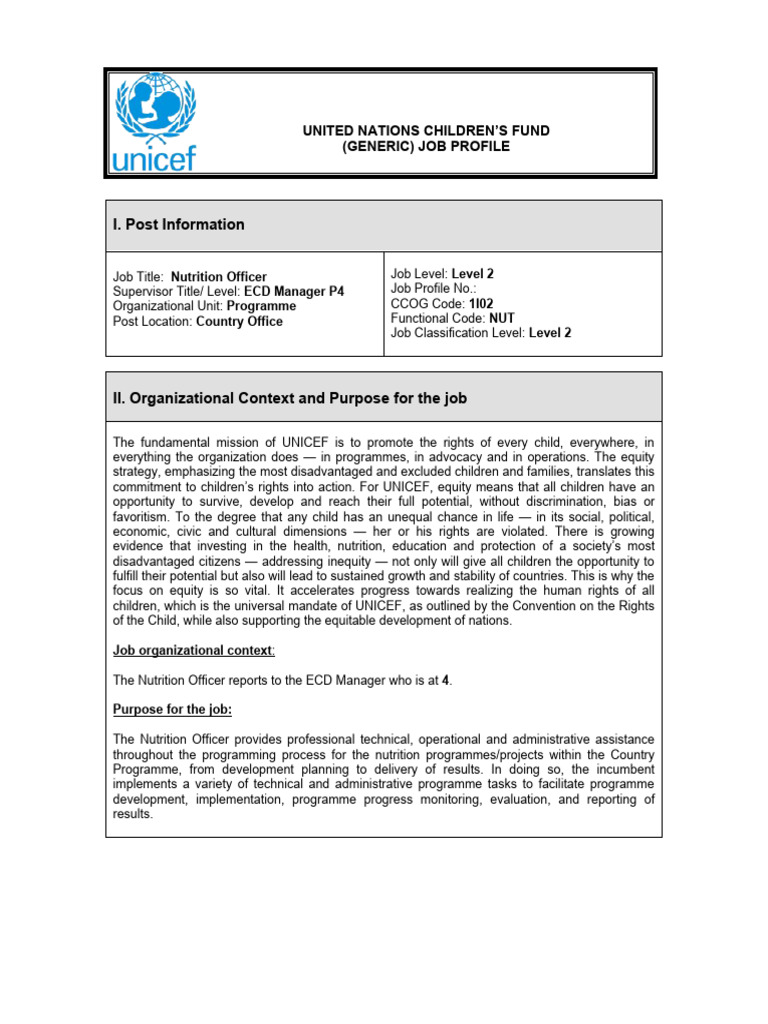 Nutrition Officer - TA NOB | PDF | Capacity Building | Evaluation