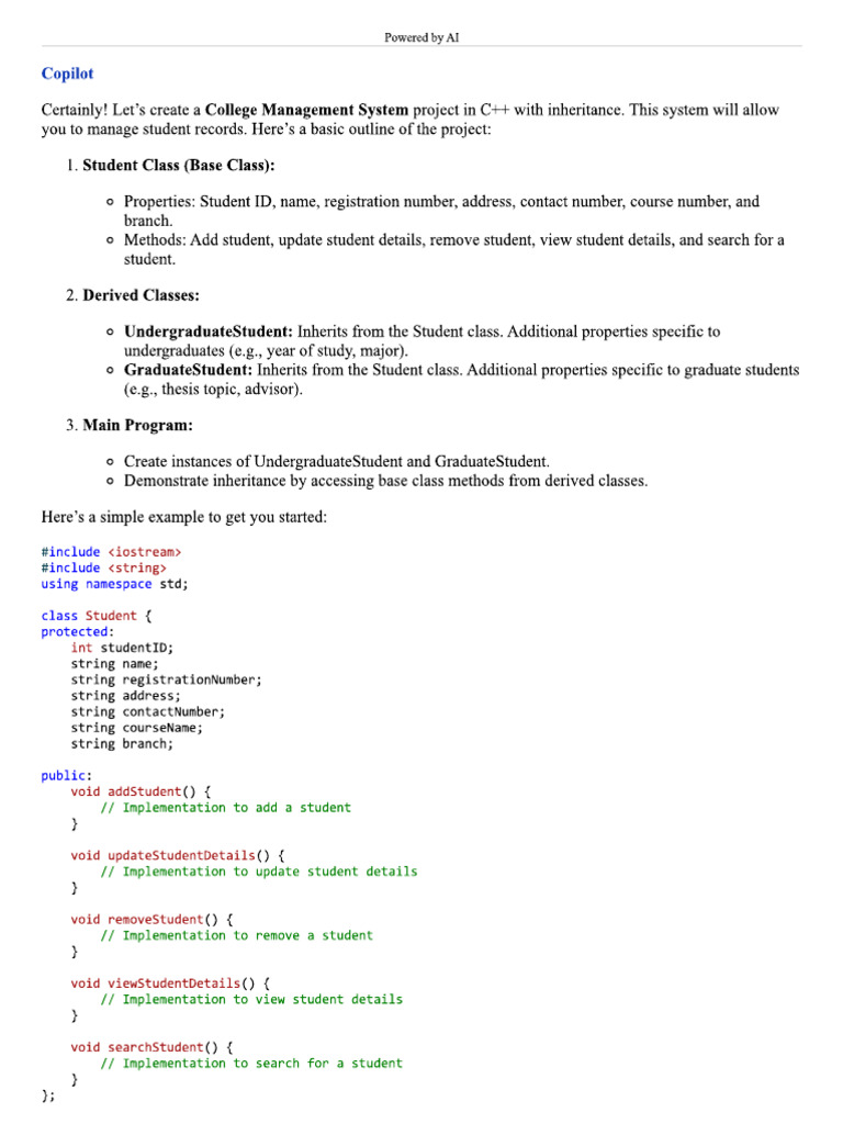 Collage Management System | PDF