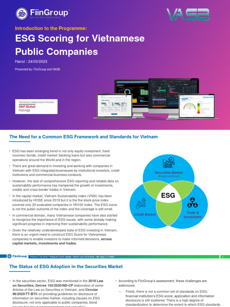 ESG-scoring-for-vietnamese-public-companies | PDF | Securities (Finance ...