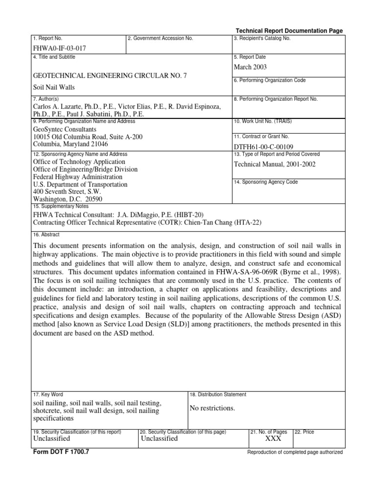 FHWA_Soil_Nail_Walls | PDF FHWA_Soil_Nail_Walls | PDF