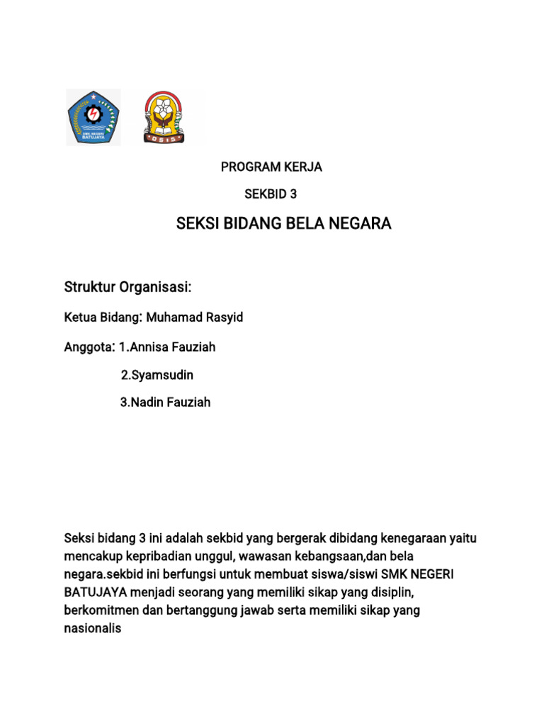 PROGRAM KERJA-WPS Office | PDF