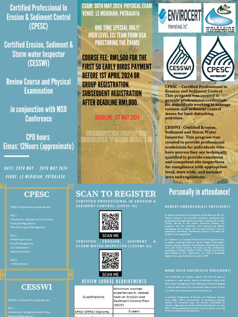 Cpesc & Cesswi May 2024 at MSO Conference (Latest) | PDF