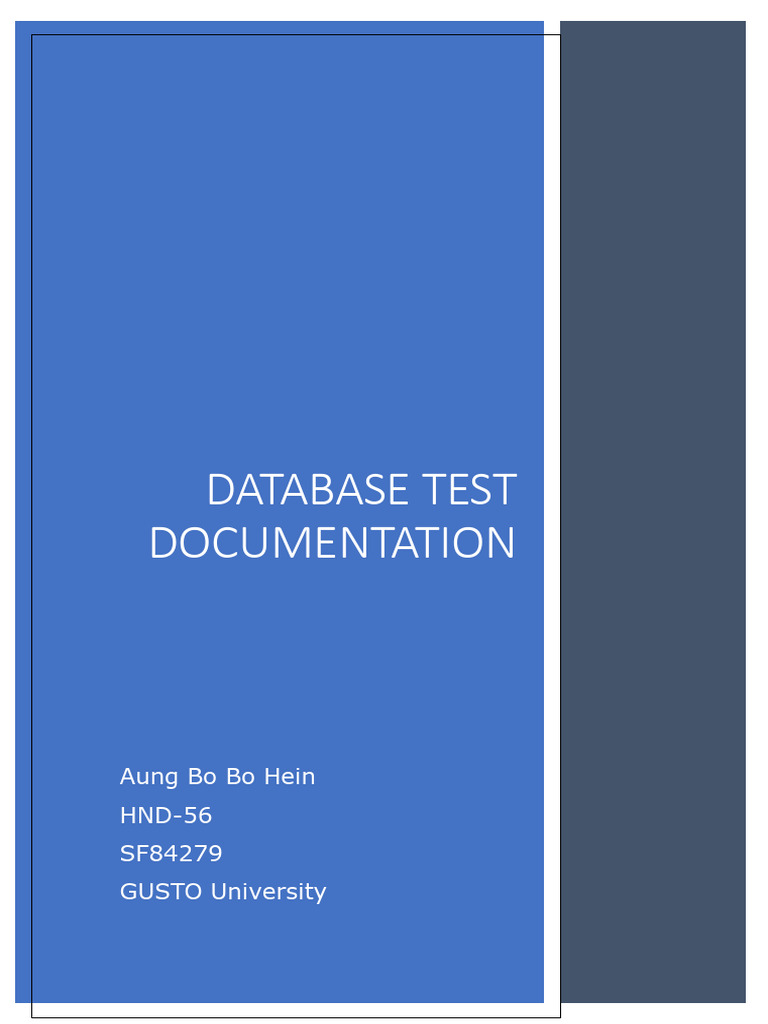 Database_Test_Documentation | PDF | Relational Database | Table (Database) Database_Test_Documentation | PDF | Relational Database | Table (Database)