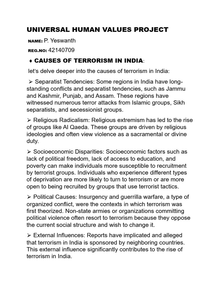 Universal Human Values Project-1 | PDF | Social Psychology | Psychology