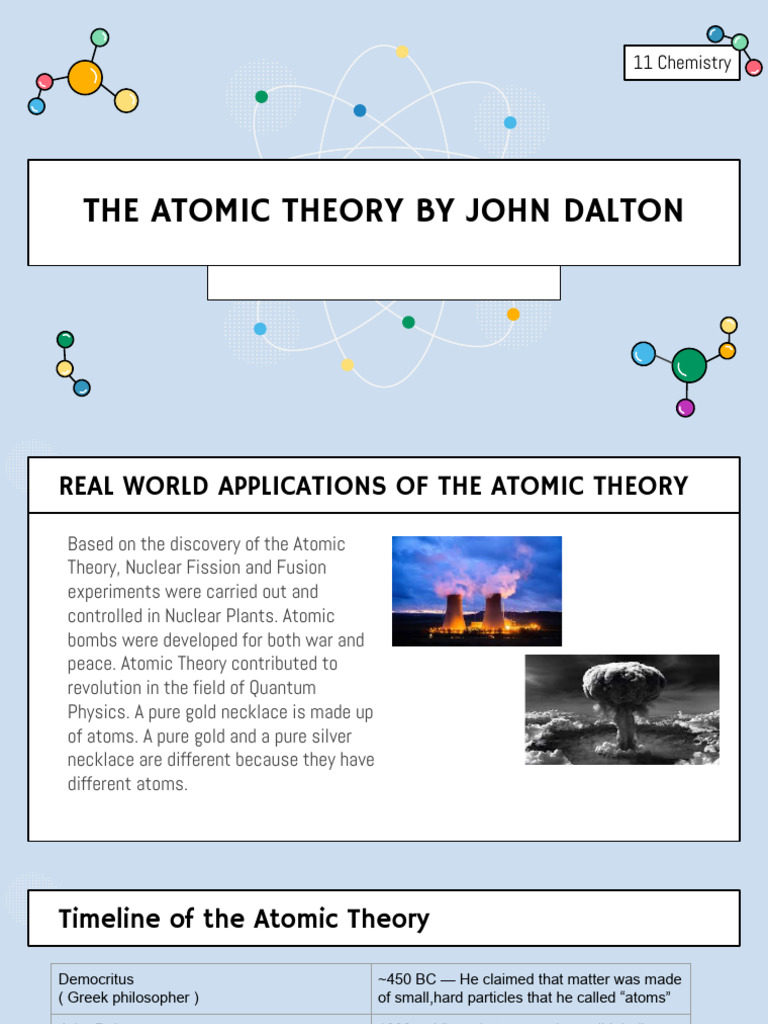 The Atomic Theory | PDF | Atoms | Electron