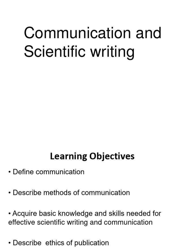Scientific Communication | PDF | Communication | Knowledge